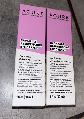 Acure Radically Rejuvenating 1 fl. oz Eye Cream - Lot Includes 2 | eBay
