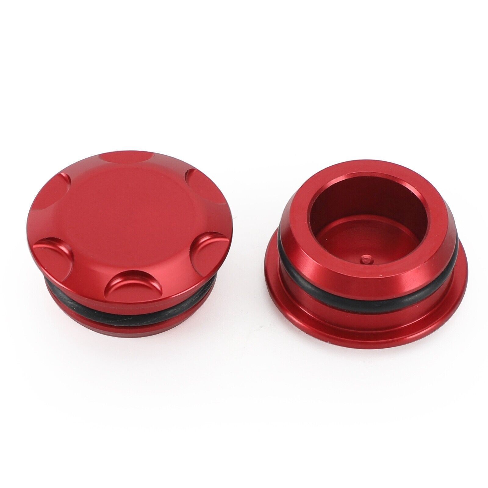Frame Plugs Inserts Pair Red For Kawasaki Ninja EX 250 400 Z250 Z400 ...