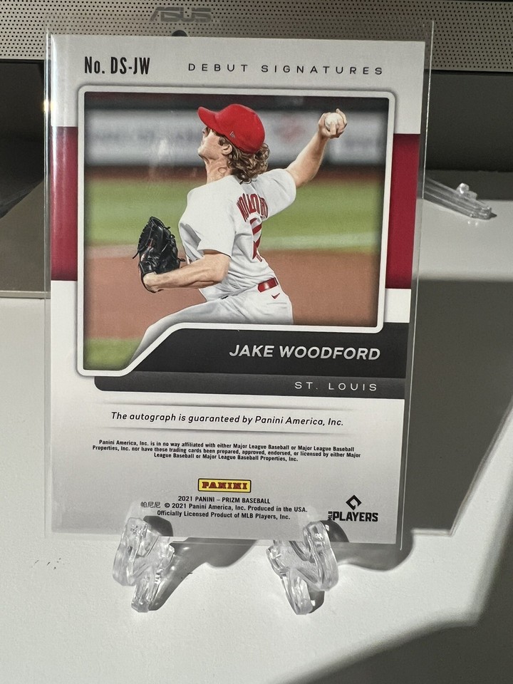 Jake Woodford RC 2021 Panini Prizm Debut Signatures Rookie Auto #DS-JW ...