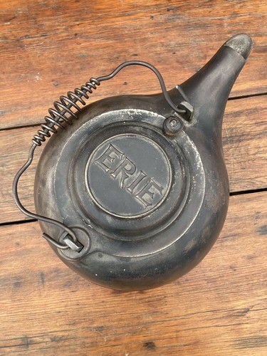 Pre Griswold Erie Cast Iron Tea Kettle | eBay