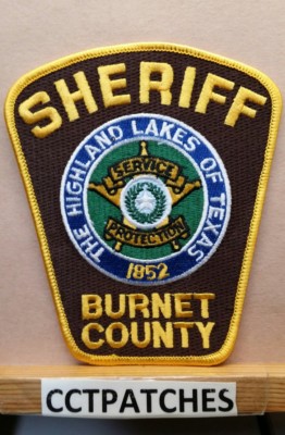 BURNET COUNTY, TEXAS SHERIFF (WITH 1852) SHOULDER PATCH TX | eBay