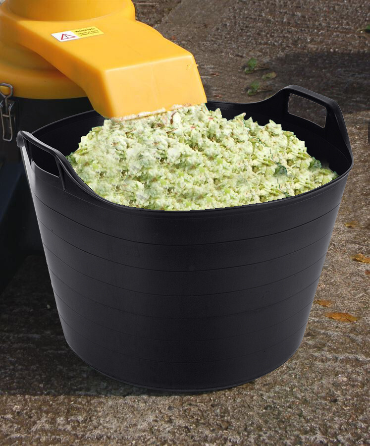 [Set of 6] Black 75L Flexi Tub Extra Large Flexible Storage Bucket Home ...