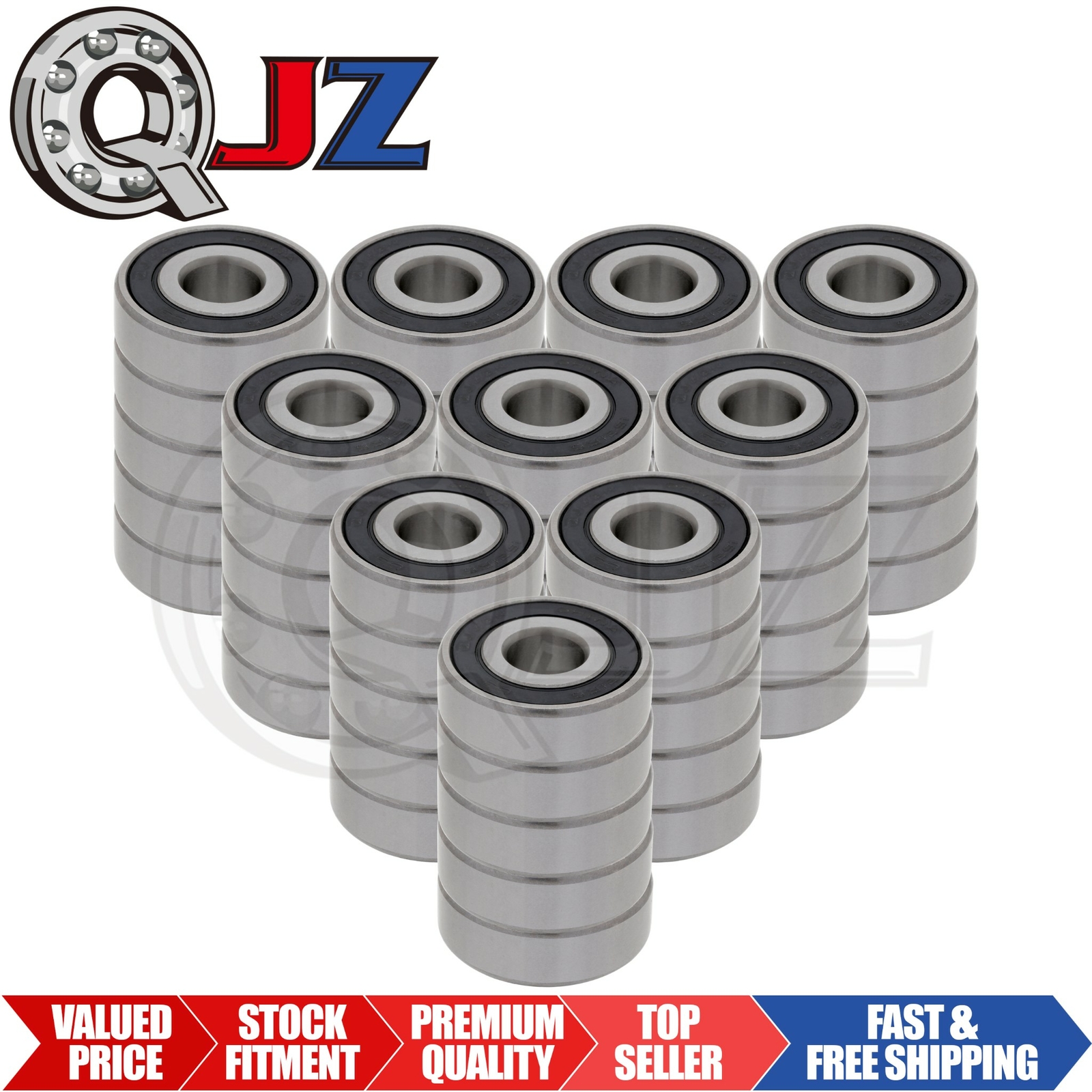 [Qty.50] 1621-2RS Radial/Deep Groove Ball Bearing [12.7mm x 34.925mm x ...