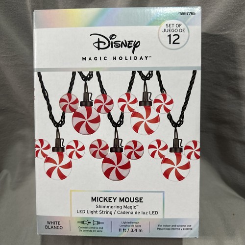 Disney Magic Holiday Mickey Mouse Shimmering Magic LED Light String ...