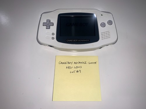 Nintendo GameBoy Advance GBA White Handheld (New Lens) System Console ...