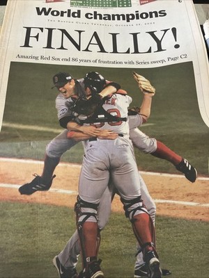 VICTORY EDITION The Boston Globe Full Newspaper Thursday, October 28th ...