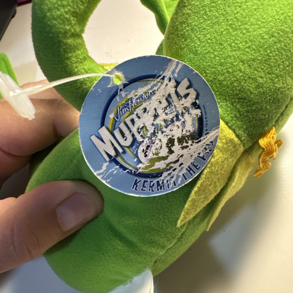 Vintage Kermit the Frog Nanco Plush Posable Bendable Muppets Jim Henson ...