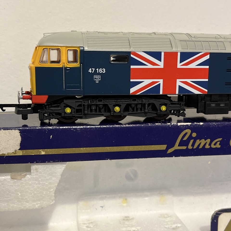 LIMA Class 47 Diesel 164 BR Blue - "Union Jack" - OO Gauge | eBay UK