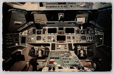 Postcard Forward Flight Deck on Space Shuttle Discovery | eBay