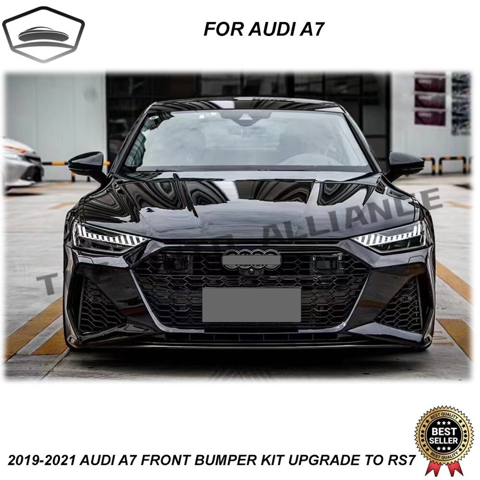 For 2019 2020 2021 Audi A7 Front Bumper Body Kit Up to RS7 Style with ...