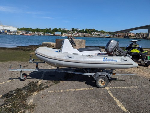3.25m Adventure RIB Tender, 15Hp Tohatsu 2 stroke, Extreme Road Trailer ...