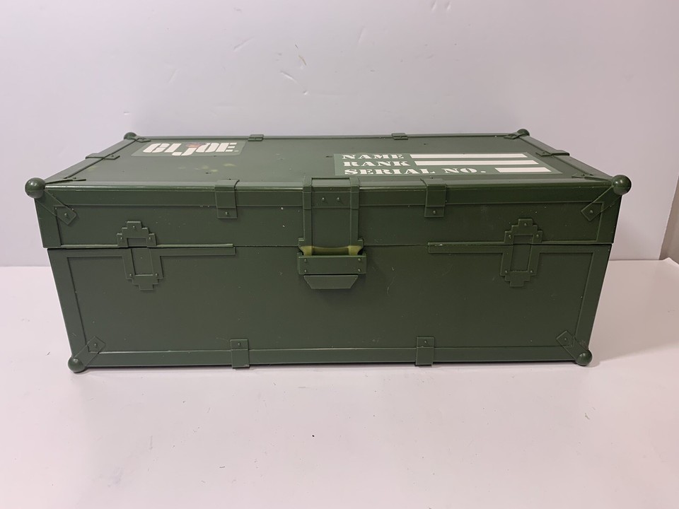 Authentic GI Joe Accessory Footlocker Toy Box Action Figure Military ...