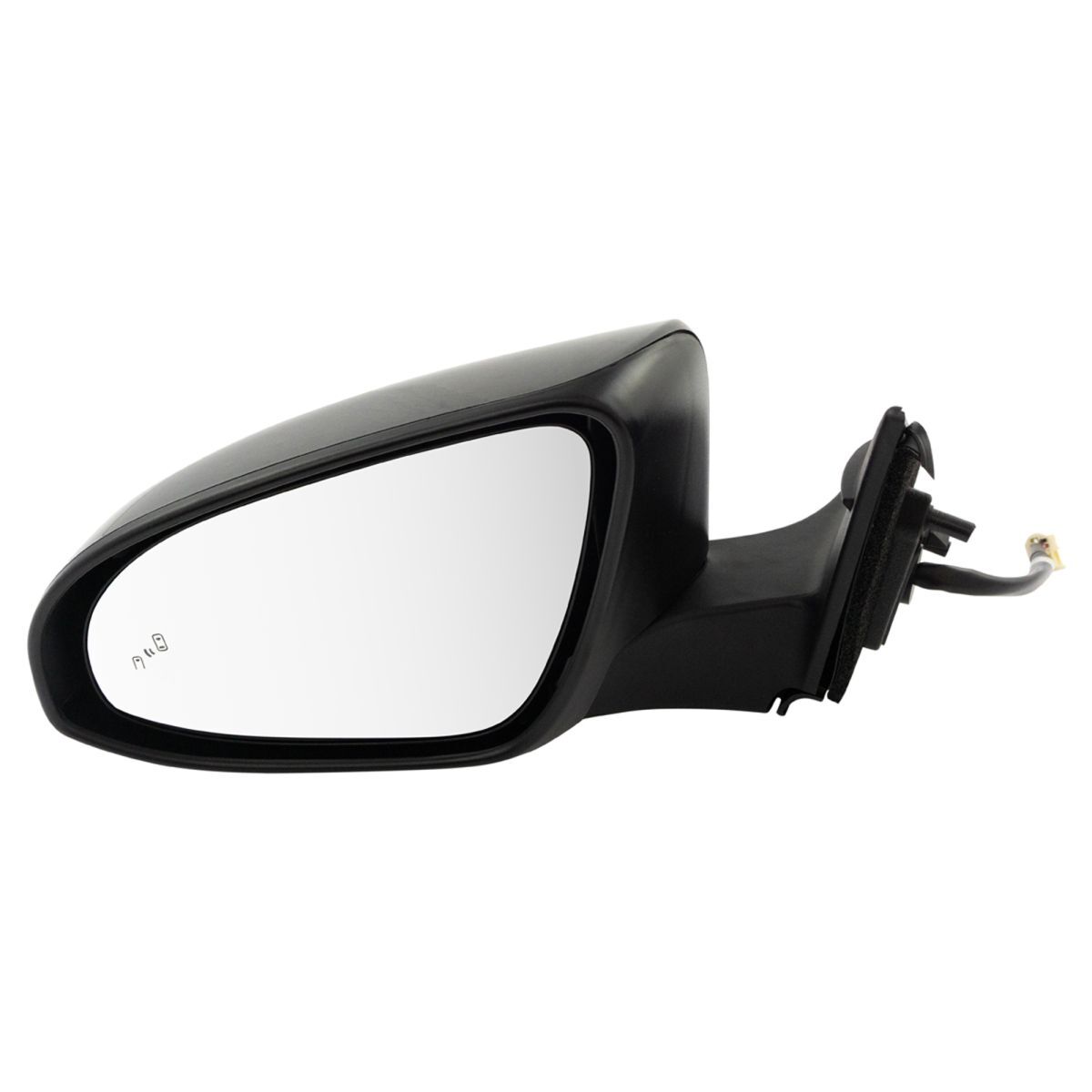 Mirror Power Heated Blind Spot Detection Smooth Black Pair Set for ...