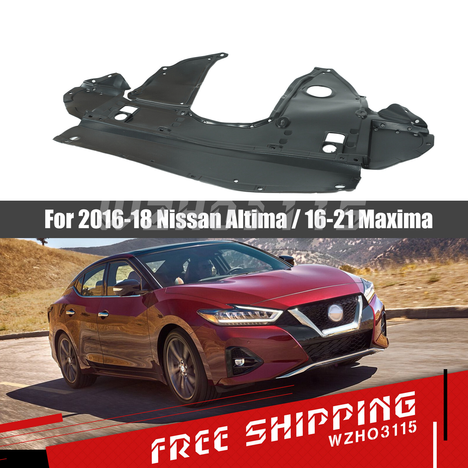 2016-2021 Nissan Altima Maxima Front Engine Splash Shield Replace ...
