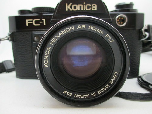 Konica FC-1 35MM SLR Film camera with Konica Hexanon AR 50MM F1.7 Lens ...