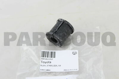 4881821050 Genuine Toyota BUSH, STABILIZER, REAR 48818-21050 | eBay