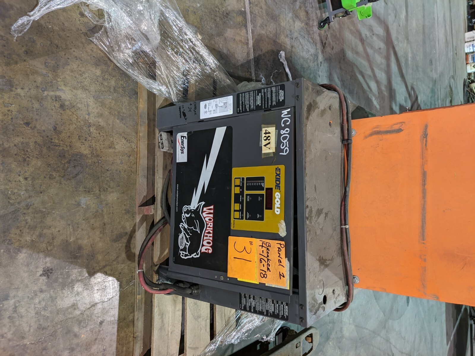 Exide Gold Industrial Battery Charger Model Wg3-12-865 Workhog for sale ...
