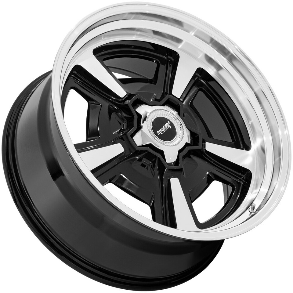 American Racing VN517 Marauder 18x8 5x5" +0mm Black/Machined Wheel Rim ...