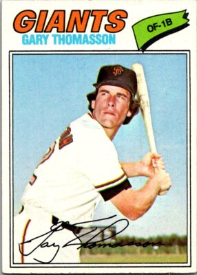 1977 Topps Gary Thomasson #496 - San Francisco Giants | eBay