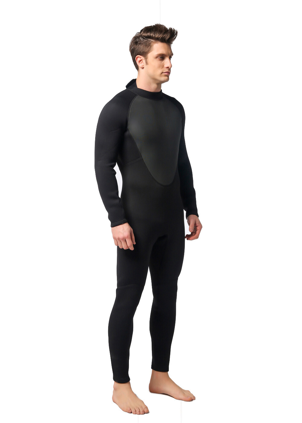 New Myledi Mens Full Surfing Wetsuit 3mm Black Sizes: 3XL, 4XL, 5XL | eBay