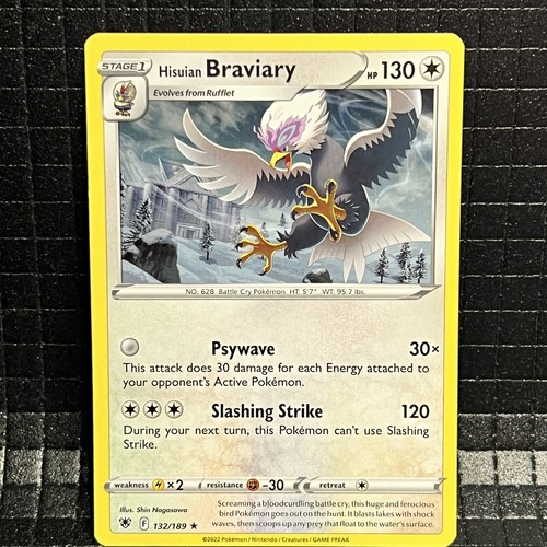 Hisuian Braviary #132/189 Astral Radiance Pokemon Rare Card | eBay