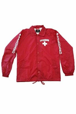 LIFEGUARD Windbreaker Jacket - Water and Wind Resistant 100% Nylon ...