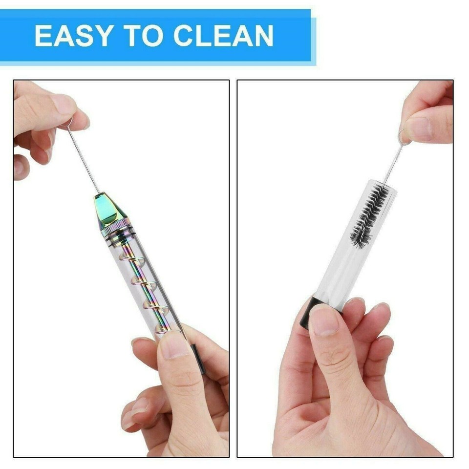 7P MINI 2 Glass Tube Twisty Blunt Smoking Pipe With Brush - Random ...