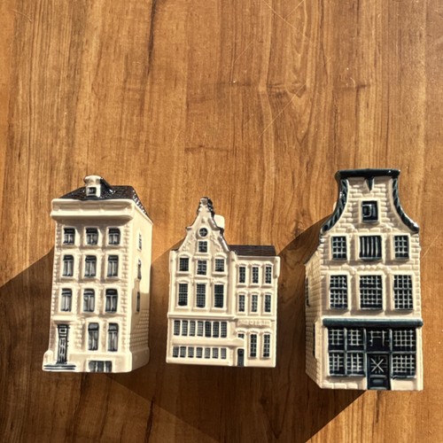 KLM Delft Blue Miniature House Collectibles Set of 3 Numbers #23 #74 ...