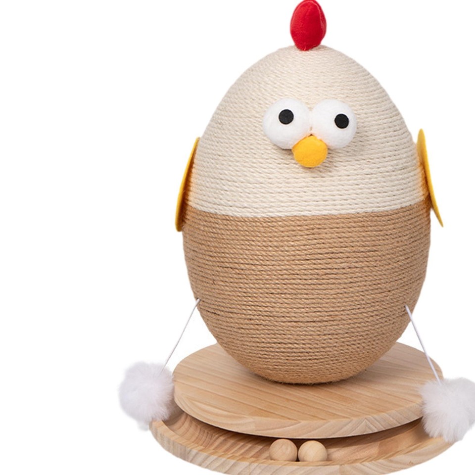 Chick Sisal Scratcher Toy for Cat Grinding Claws Accessories with ...