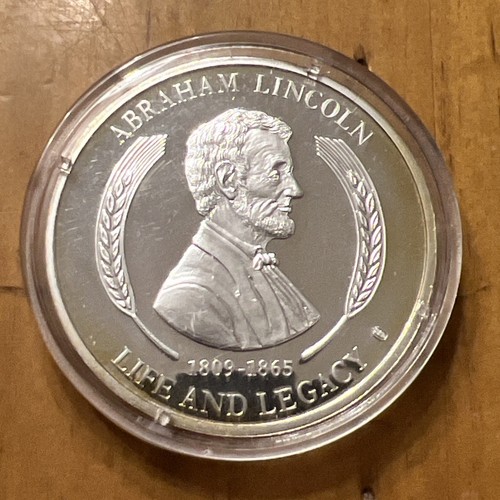 2008 Abraham Lincoln "Life And Legacy" Gettysburg Address Silver Plated ...