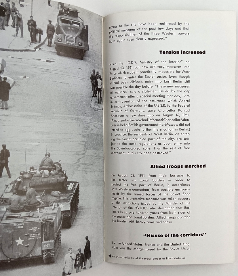 1961 Berlin Wall Construction East & West Germany History Communism VTG ...