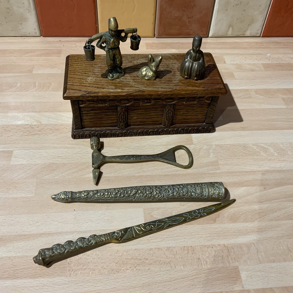 Brass Bundle Vintage Job Lot Collectibles Ornaments Curious Antique ...