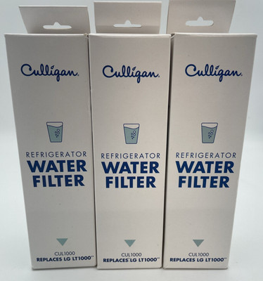 Lot Of 3 Culligan CUL1000 Replacement LG LT1000 Refrigerator Water ...