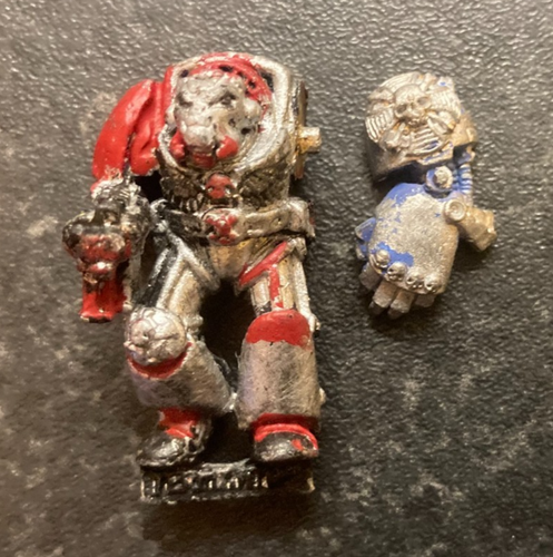 Warhammer 40k SPACE MARINE TERMINATOR Metal Citadel 80s Rogue Trader ...