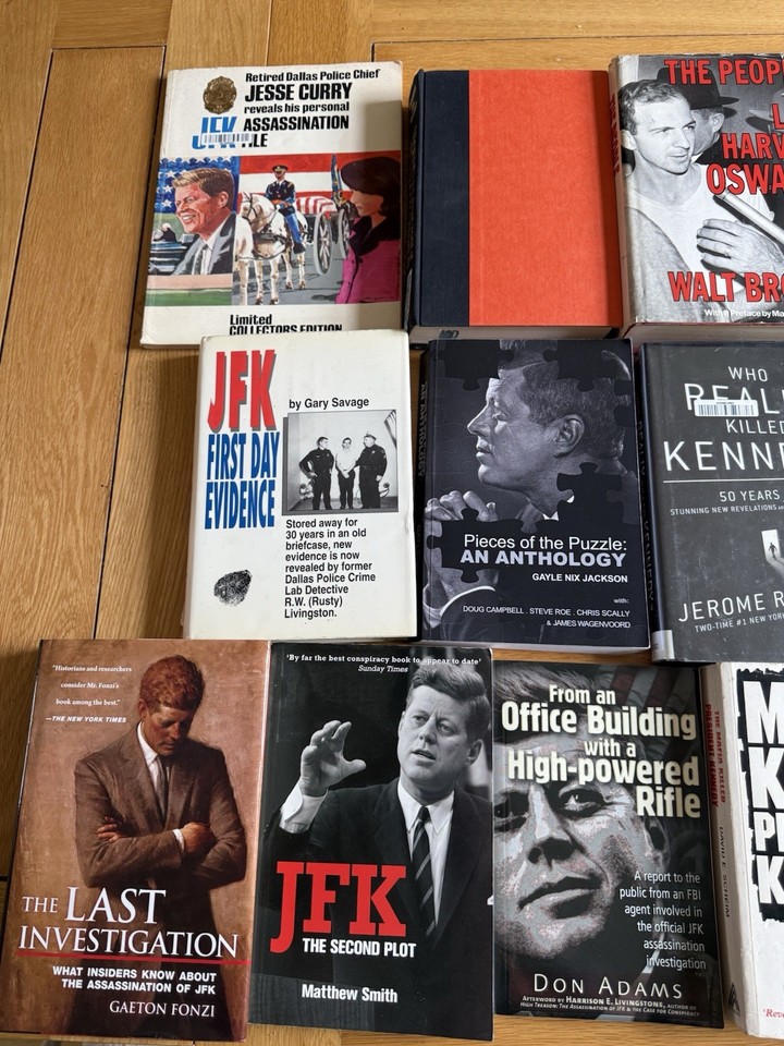 Large Collection Of JFK Assassination Conspiracy Theory Books Many Rare ...