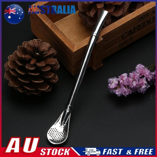 Creative Coffee Mixing Spoon Stainless Steel Filter Straw Tea Tools Bar ...