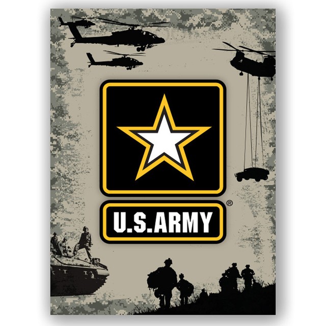 U.s. Army Tin Metal Sign 17x12 Inch Military Vintage Style Wall Decor ...