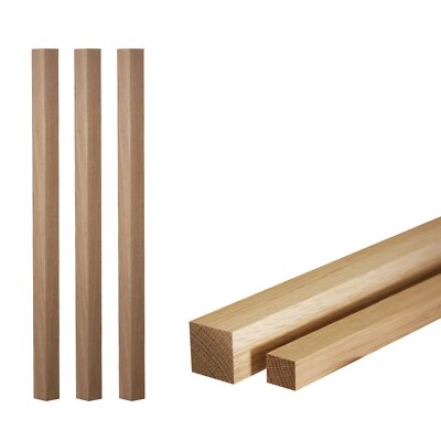 41mm, 32 mm Oak Primed Wood Unpainted Plain Square Decorative Staircase ...