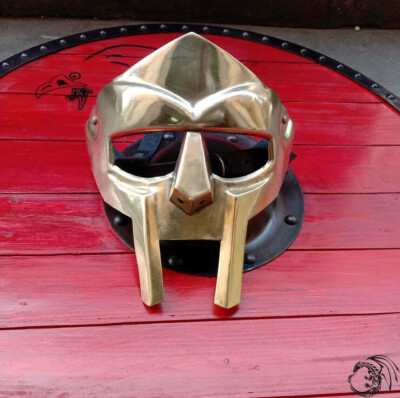 MF Doom Face Mask Hand Forged Gladiator Mask Sca Larp Replica Christmas ...