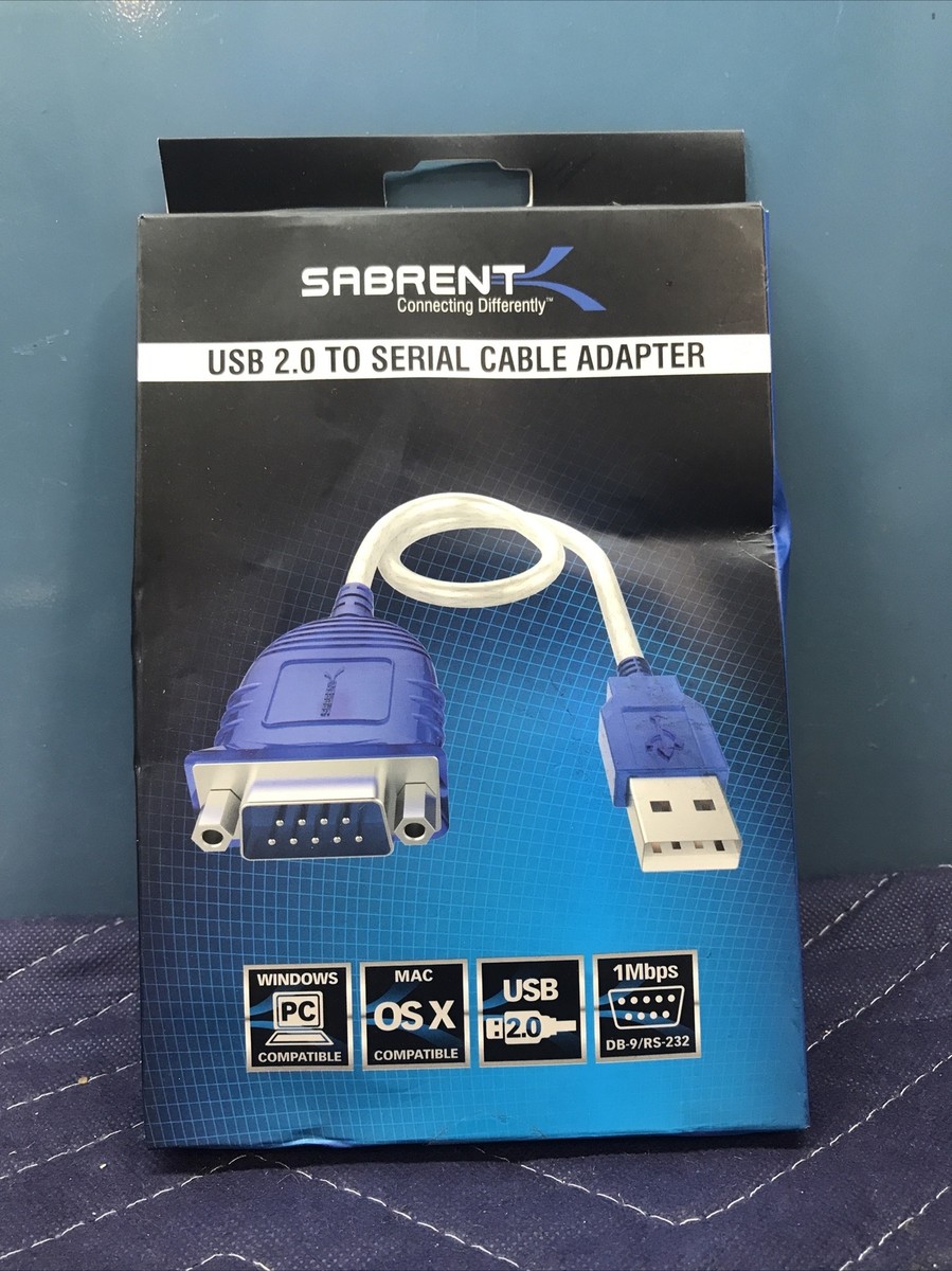 USB 2.0 To Serial DB9 Male (9 Pin) RS232 Cable Adapter - Sabrent🐤 ...