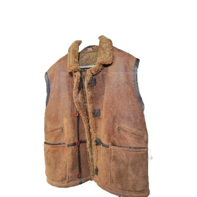 Orvis Men's Shearling Vest /Jacket Size XL | eBay