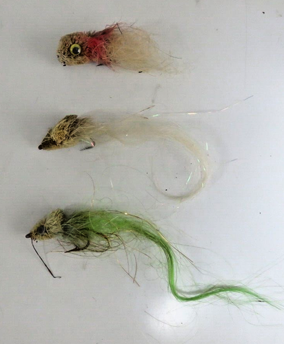 3 Vintage Fly Fishing Mouse Fly Streamer Fishing Lures | eBay