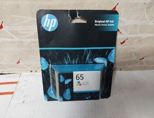 HP 65 Tri-Color Ink Cartridge Genuine New exp july 2023 | eBay