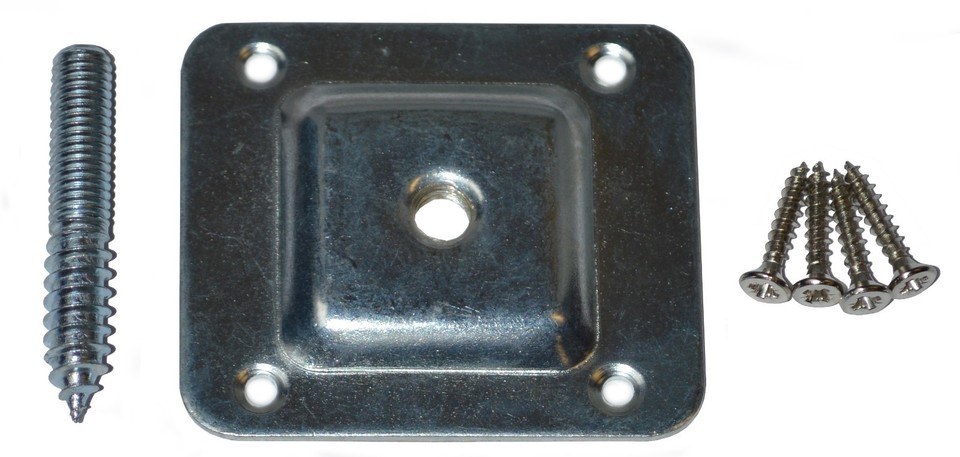 SINGLE LEG FIXING MOUNTING PLATE ANGLED LEVEL WOOD METAL DOWEL SCREW ...