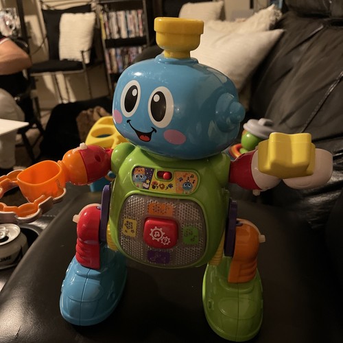 *BIZZY MIX And MOVE Robot Toy By VTECH Developmental Electronic Talking ...