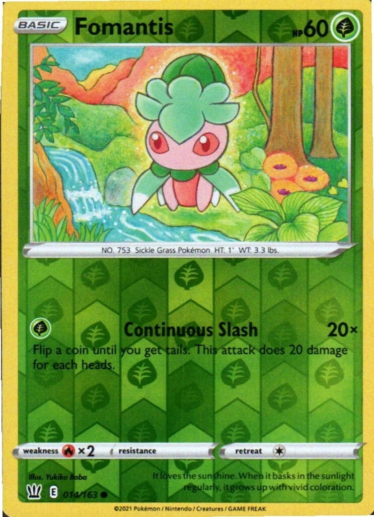 fomantis reverse holo For Sale - MAVIN