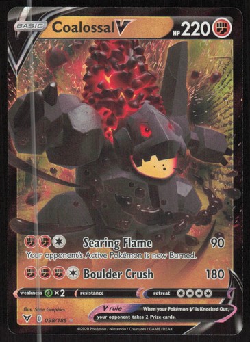 Pokemon TCG SWSH04: Vivid Voltage #098/185 Coalossal V NM | eBay