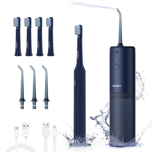 Sejoy Water Flosser and Electric Toothbrush Combo Oral Irrigator for ...