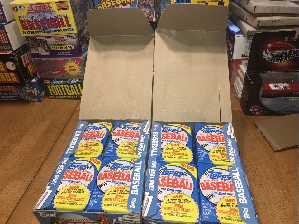 1989 TOPPS BASEBALL WAX BOX 36 Ct NOS From Sealed Case Randy Johnson RC ...