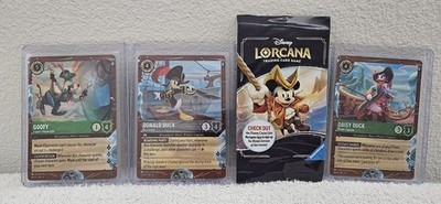 DCL Disney Lorcana TCG Treasure Cruise Line Set of 4 Rare Exclusive ...